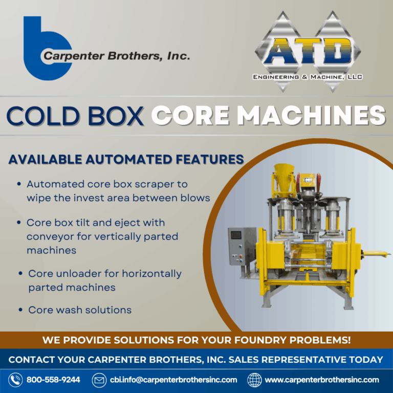 Cold Box Core Machines - Carpenter Brothers, Inc.